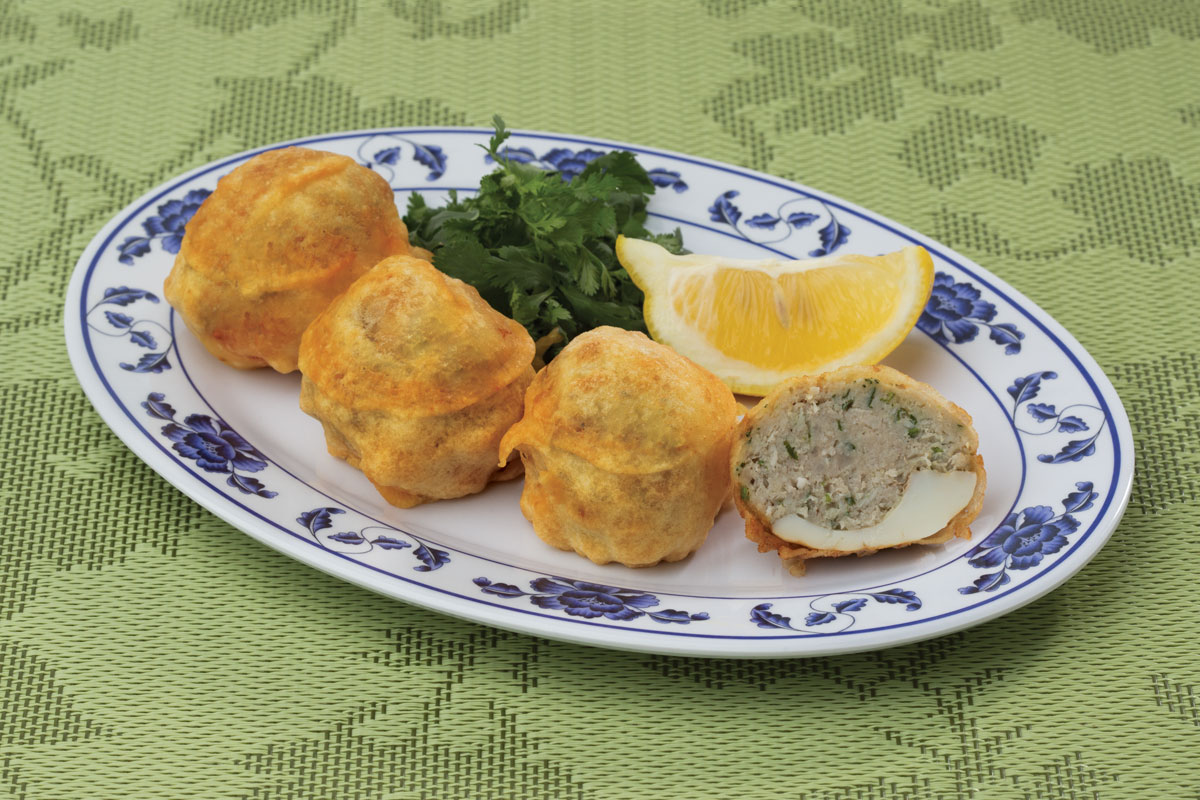 Crab & Pork Stuffed Eggs | Medallion Foods Inc.
